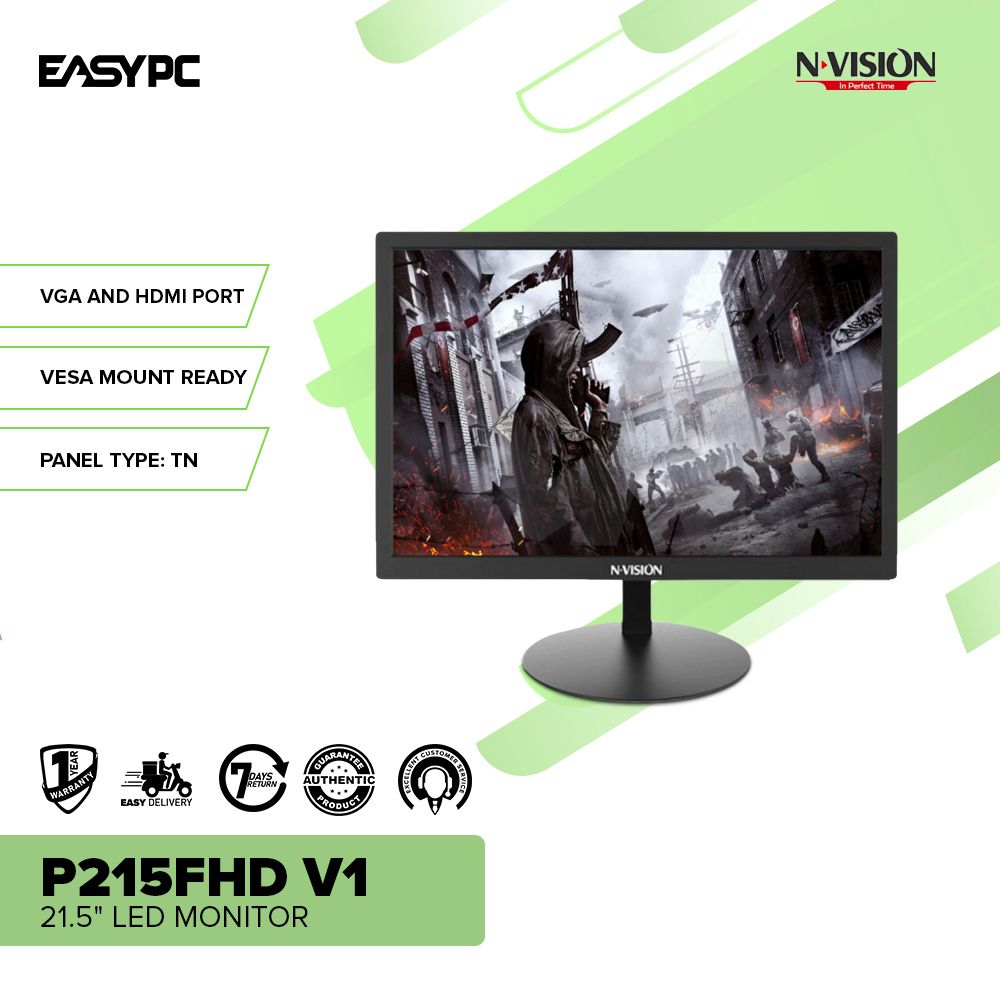 Nvision P215FHD V1 21.5 Led Monitor – EasyPC
