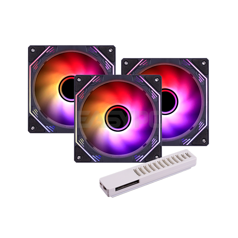 OVA RGB LET IT SHINE 3 IN 1 KIT CHASSIS FAN – EasyPC