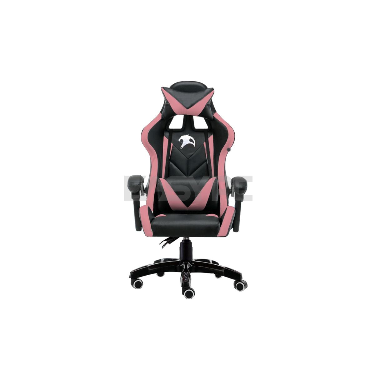 Panther Nightfall Series Nylon Legs Leather Gaming Chair Black Pink ...