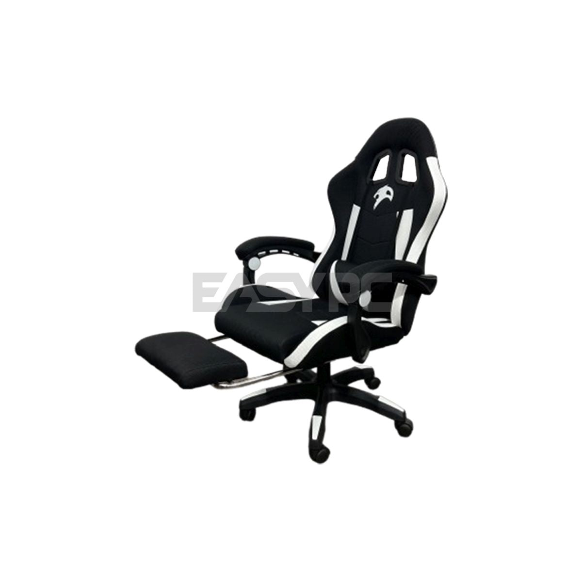 Panther Nightfall Series Nylon Legs with Footrest Fabric Gaming Chair ...