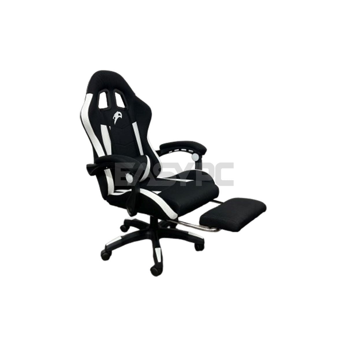 Panther Nightfall Series Nylon Legs with Footrest Fabric Gaming Chair ...