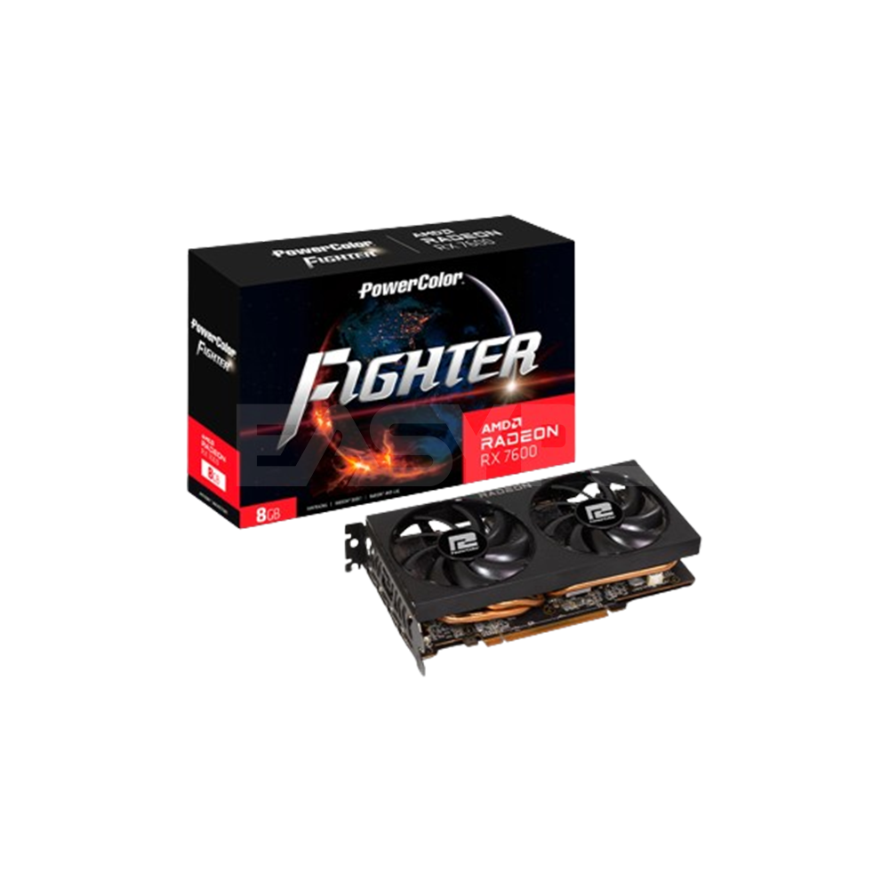 PowerColor Radeon RX 7600 AXRX 7600 8GBD6 -F 128BIT GDDR6 Gaming Video ...