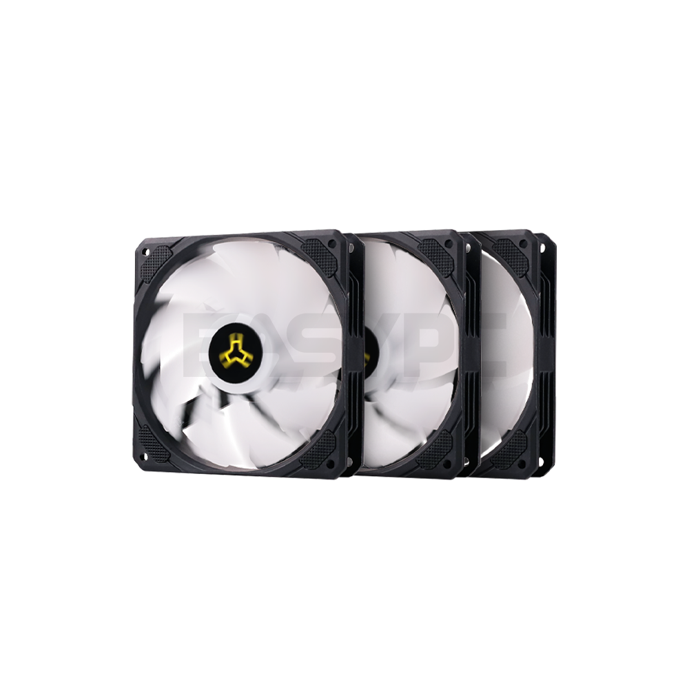RAKK MARIS FLIP 120mm 3in1 Chassis Fan 4-pin ARGB with HUB and Remote ...
