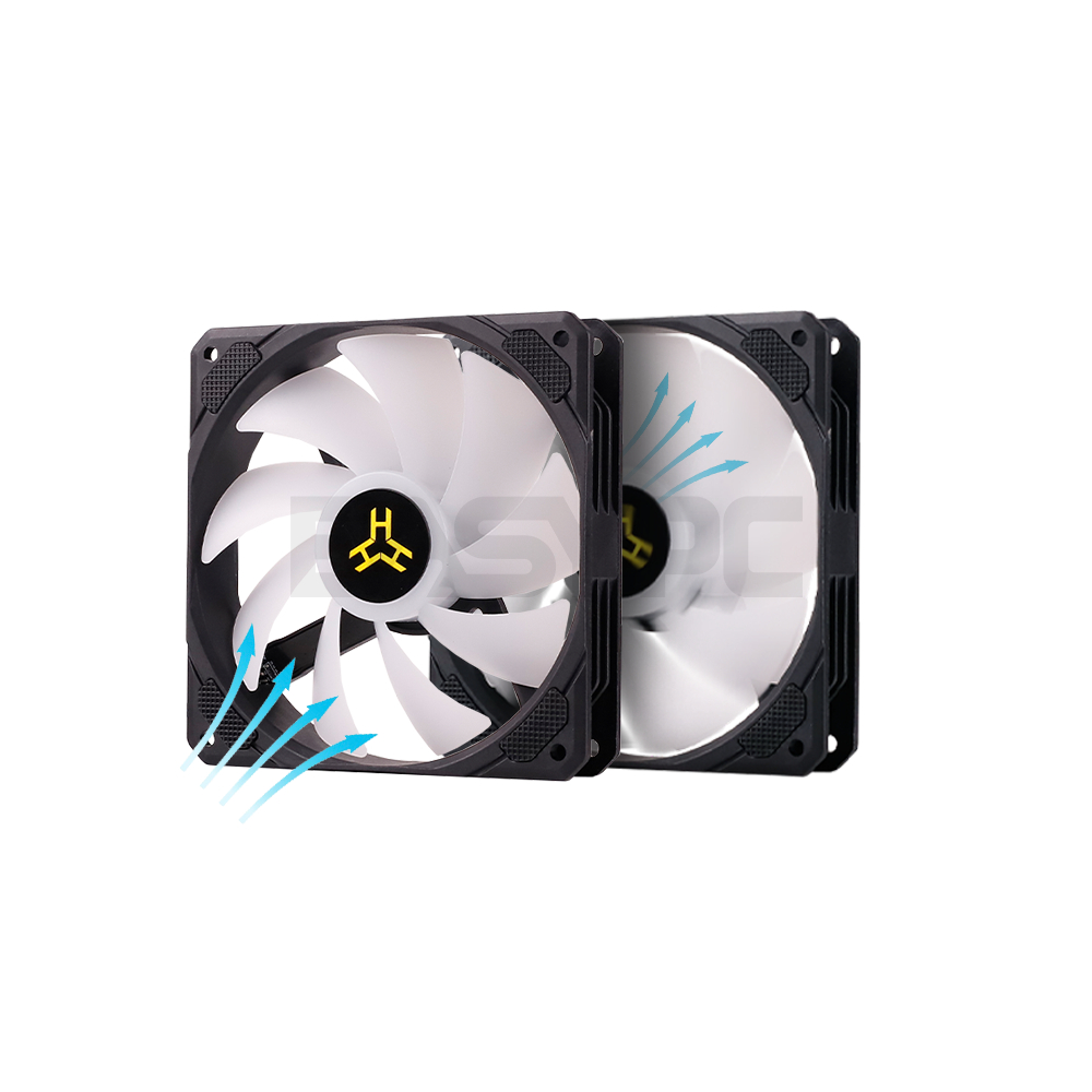 RAKK MARIS FLIP 120mm 3in1 Chassis Fan 4-pin ARGB with HUB and Remote ...