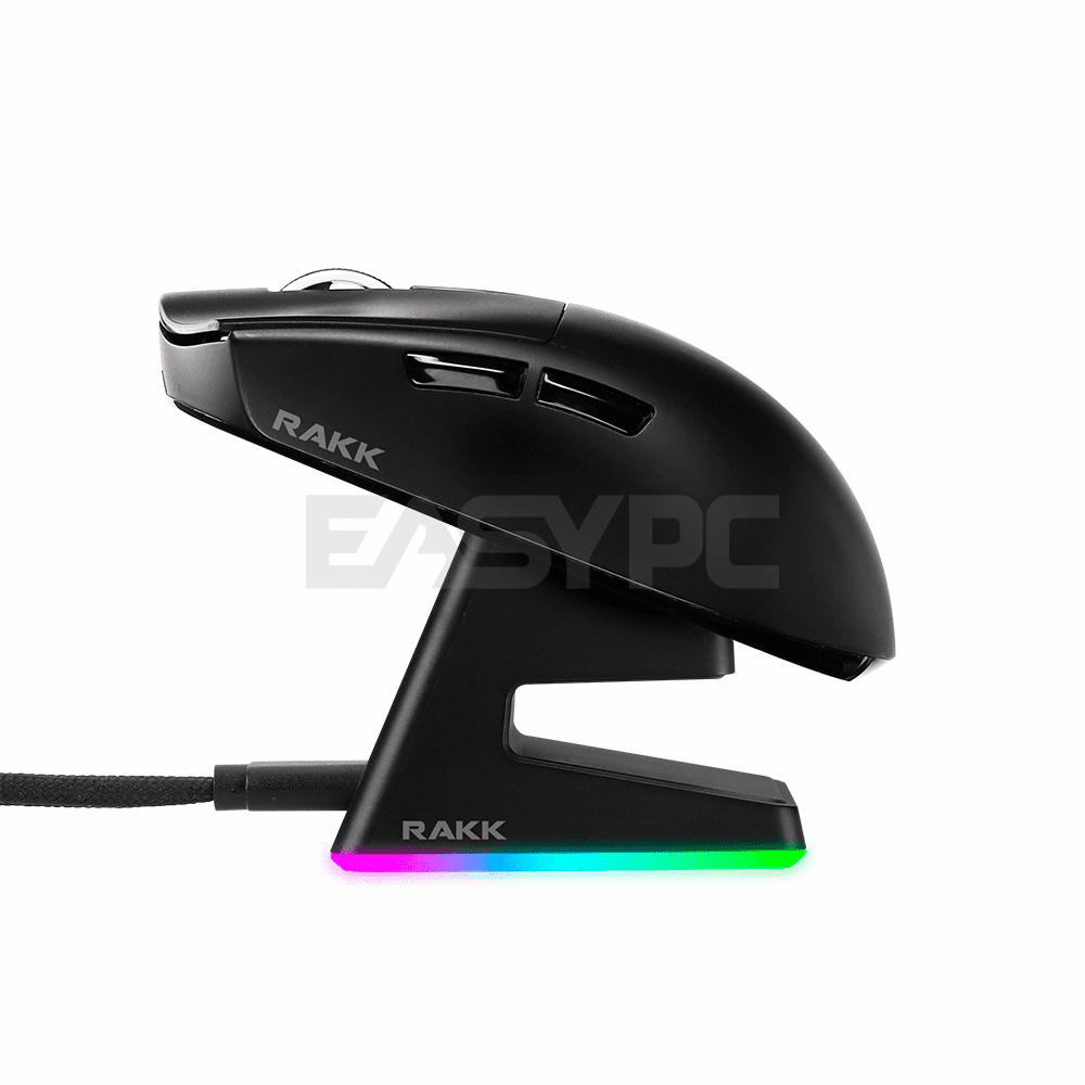 RAKK TANAW Trimode PMW3395 Huano 80M OLED Gaming Mouse Black with RGB ...