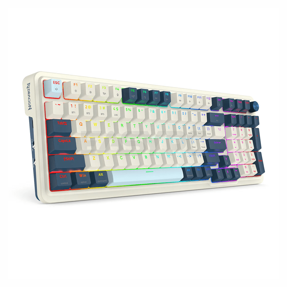 Redragon K686WB-RGB- EISA PRO Mechanical Gaming Keyboard White Blue ...