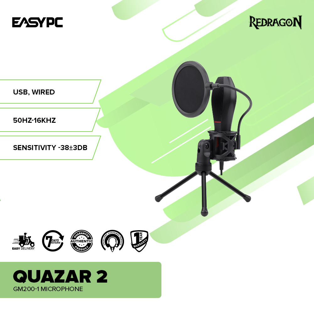 Redragon Quazar 2 GM200-1 Microphone – EasyPC