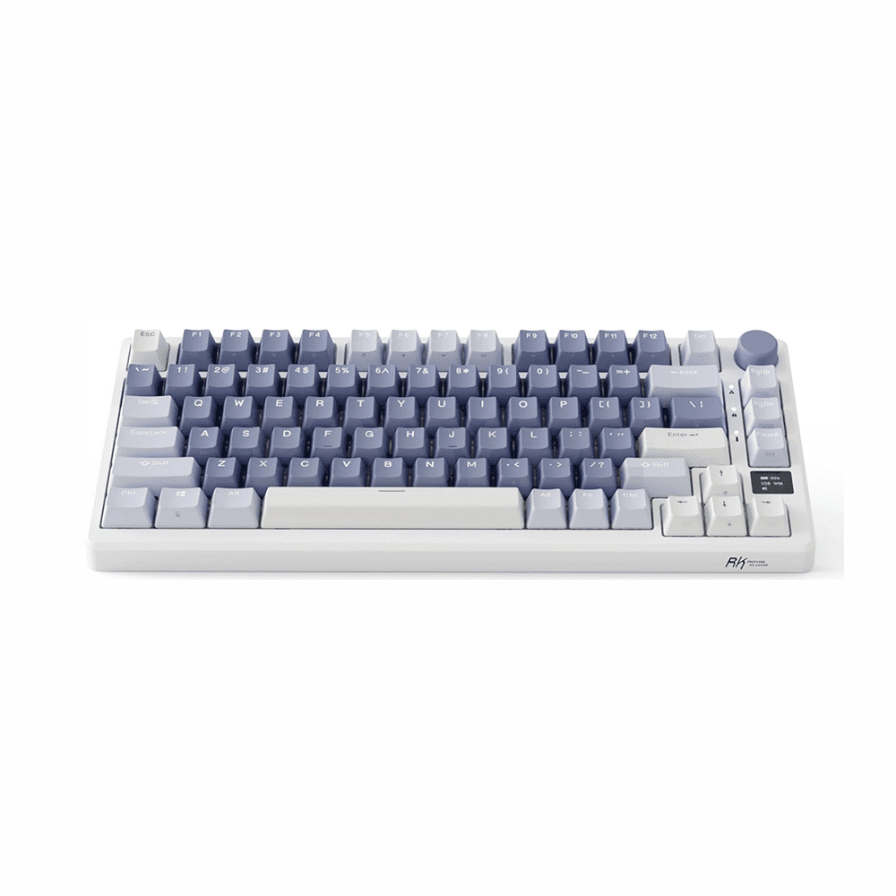 Royal Kludge RK-M75 Trimode Mechanical Keyboard Oled Screen Ocean Blue ...