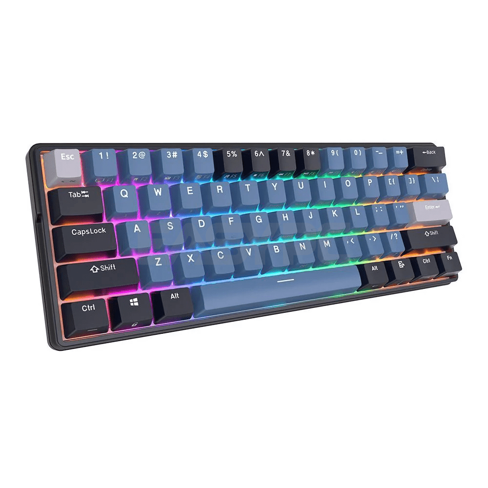 Royal Kludge RK61 Plus Trimode Brown switch Mechanical Keyboard Black ...