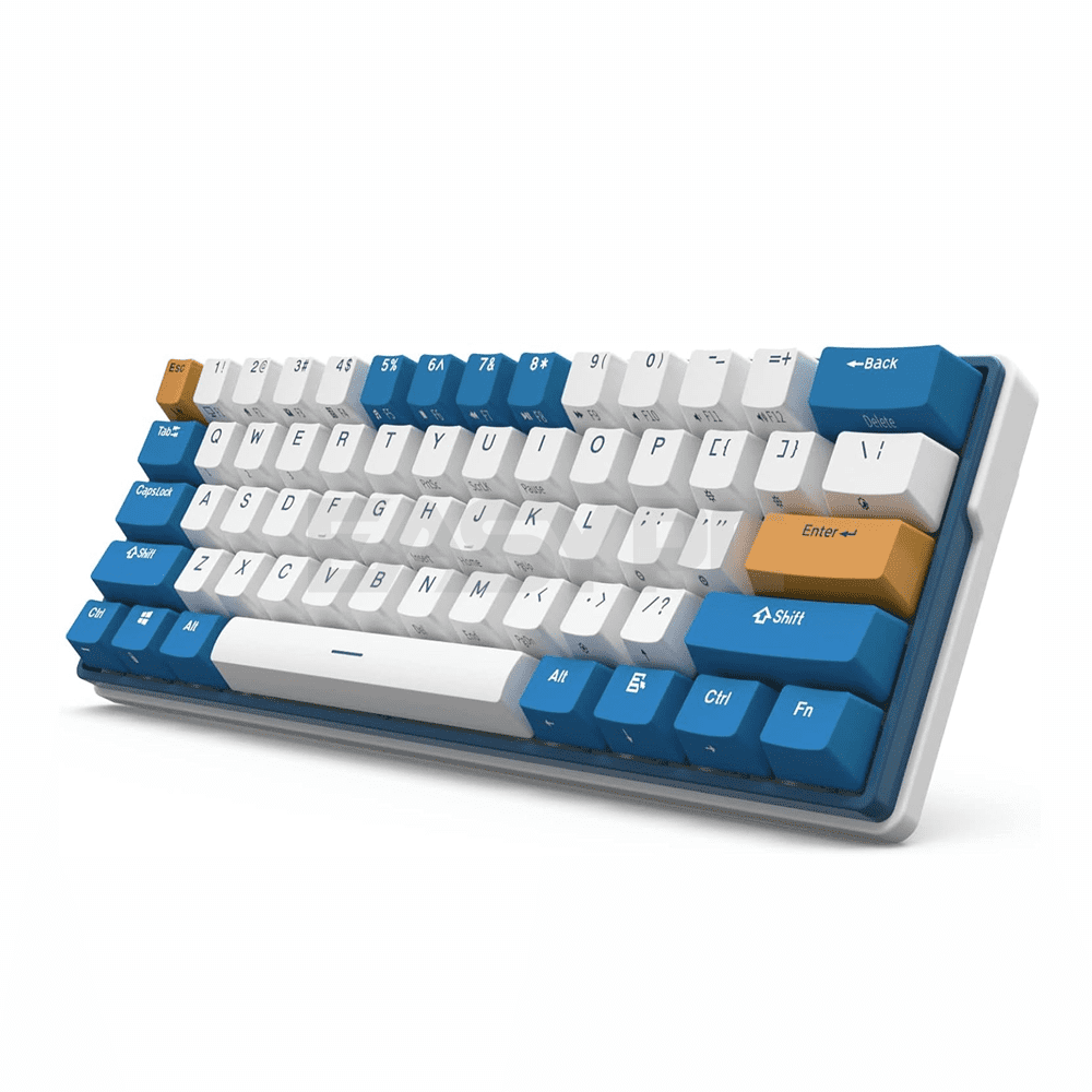 Royal Kludge RK61 Plus Trimode Cyan switch Mechanical Keyboard white ...