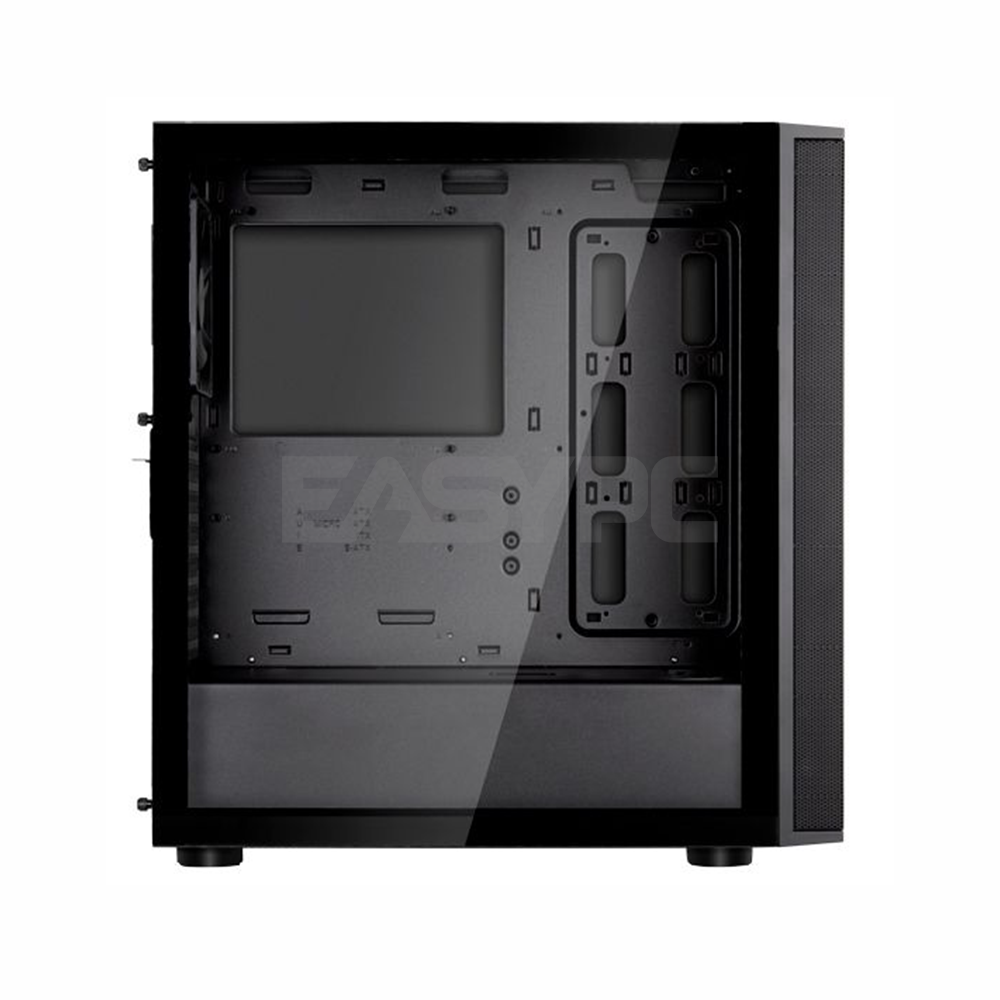 Silverstone FARA R1 V2 Mid-Tower ATX Tempered Glass Gaming PC Case Bla ...