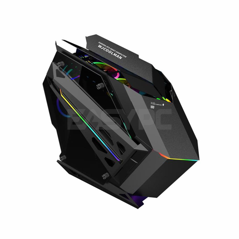 Soul Battleship ATX Tempered Glass PC Case Black – EasyPC