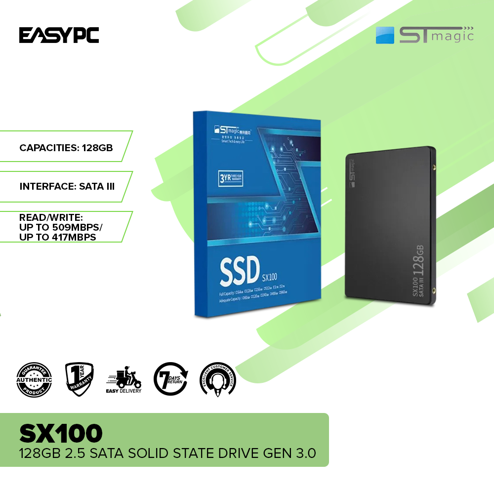 Stmagic SX100 128GB 2.5 Sata Solid State Drive Gen 3.0 – EasyPC