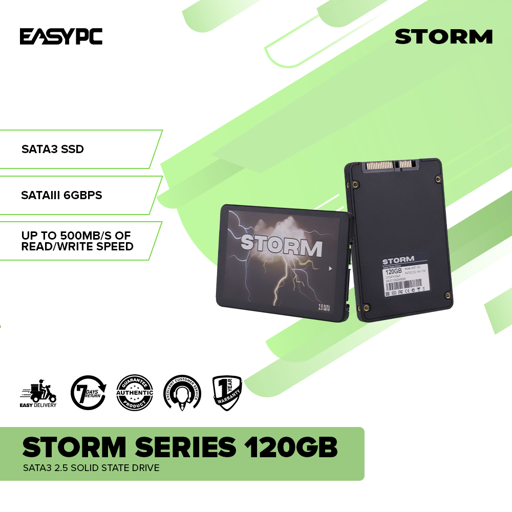 Storm Series 120gb Sata3 2.5 Solid State Drive – EasyPC