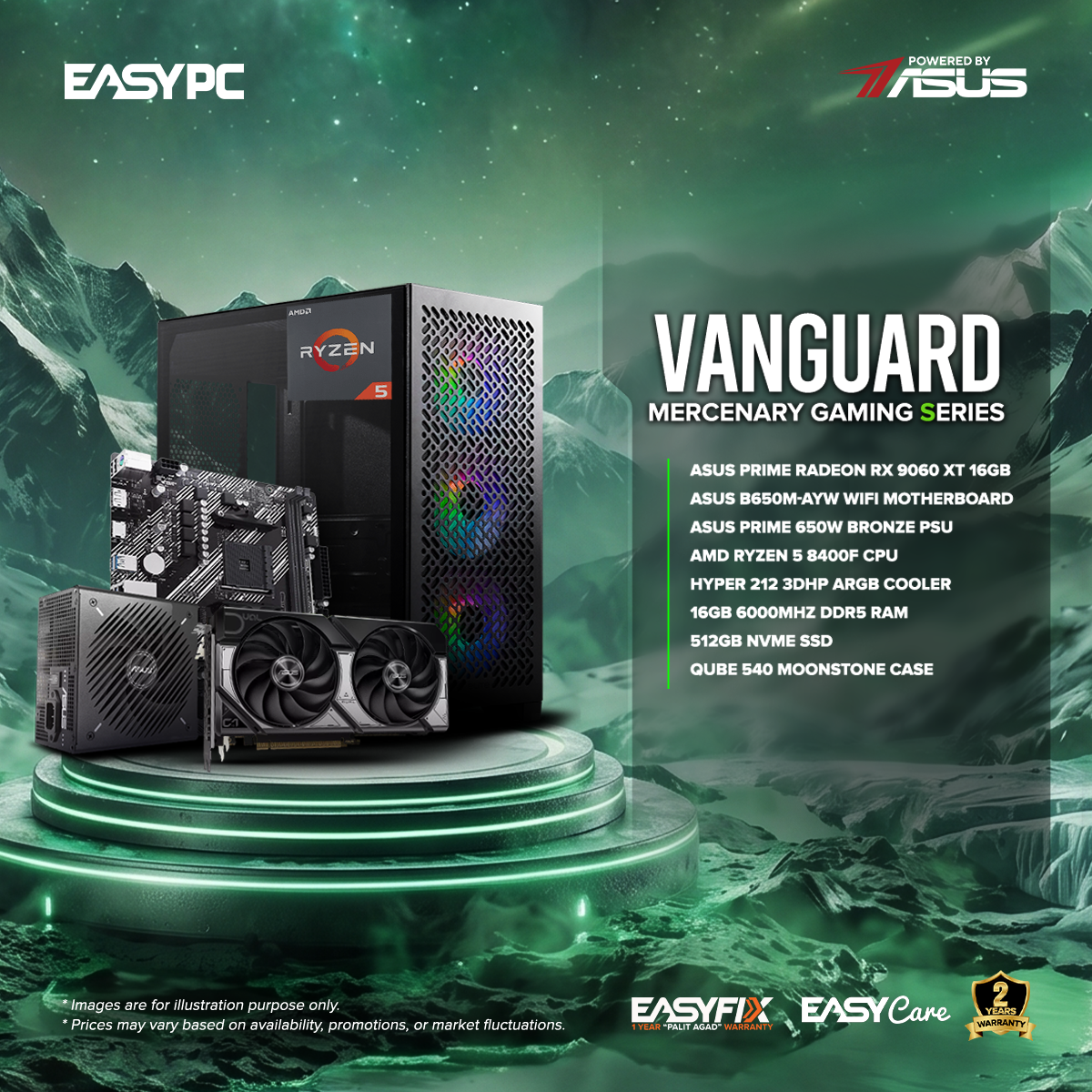 VANGUARD Gaming Desktop – EasyPC