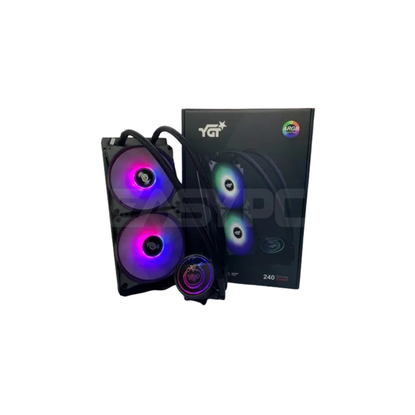 YGT DF-240 ARGB CPU Liquid Cooling Black – EasyPC