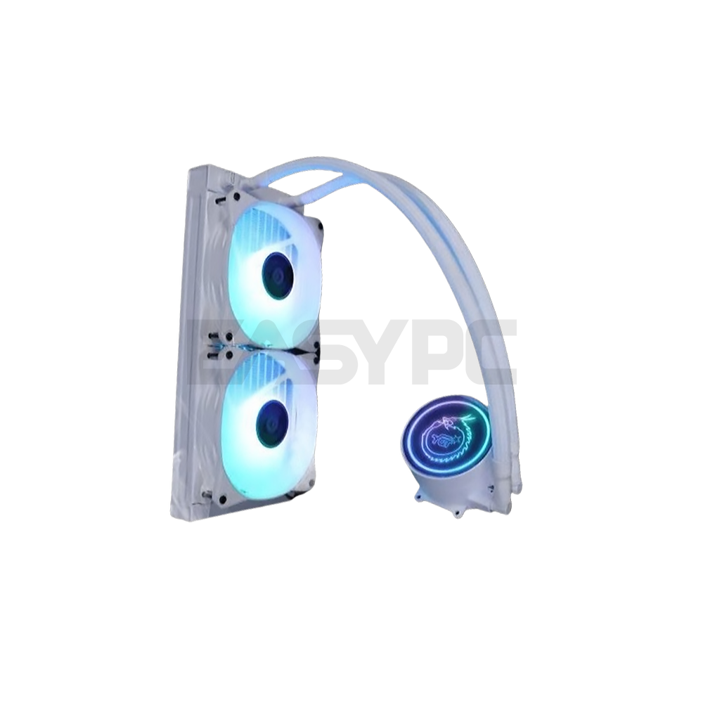YGT DF-240 ARGB CPU Liquid Cooling White – EasyPC