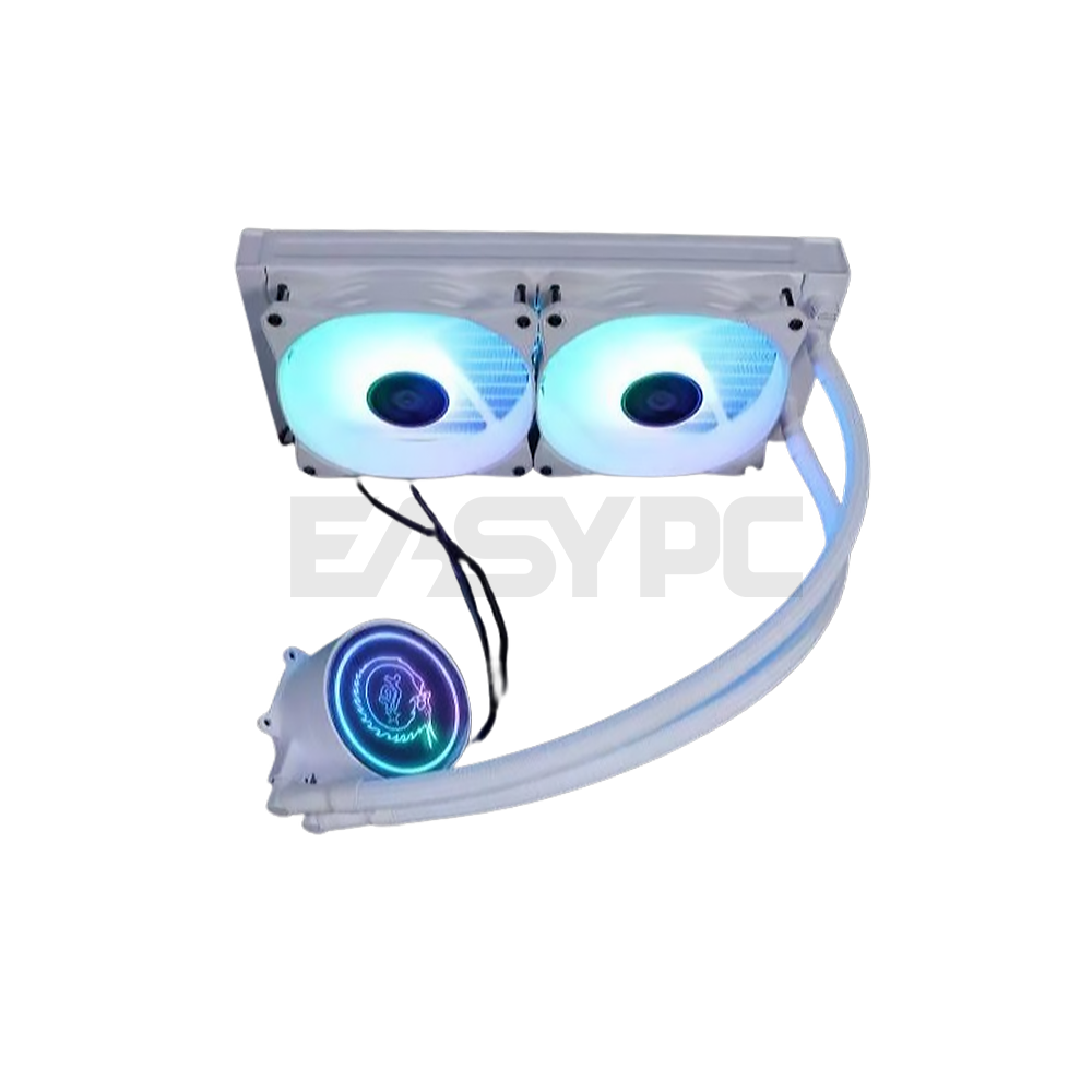 YGT DF-240 ARGB CPU Liquid Cooling White – EasyPC