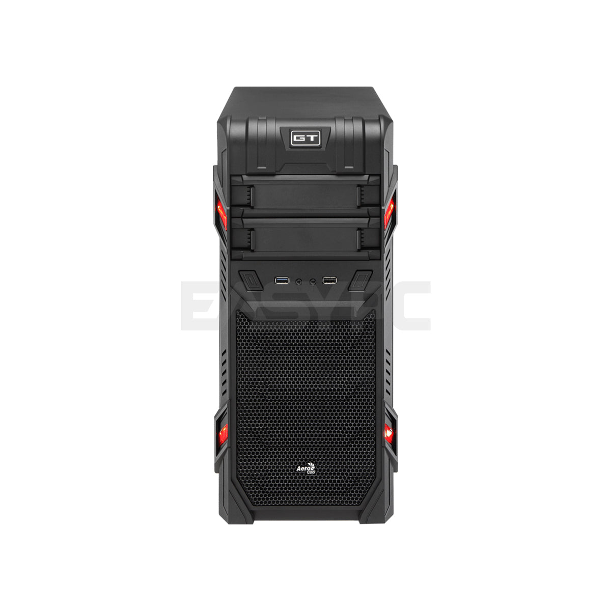 Aerocool GT Mid Tower PC Case Black w/ VX-500w PSU – EasyPC