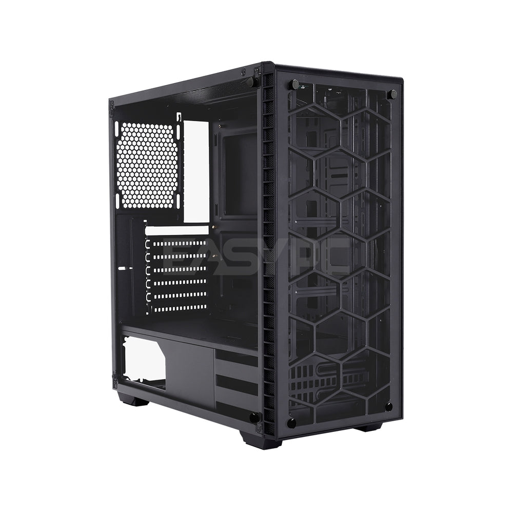Rakk Hawani Mid Tower Tempered Glass White/Black Support ATX, MATX, IT ...