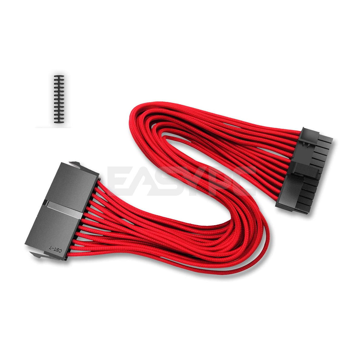 Deepcool EC300-24P-RD ATX 24 Pin 300mm Red Sleeved Cable – EasyPC