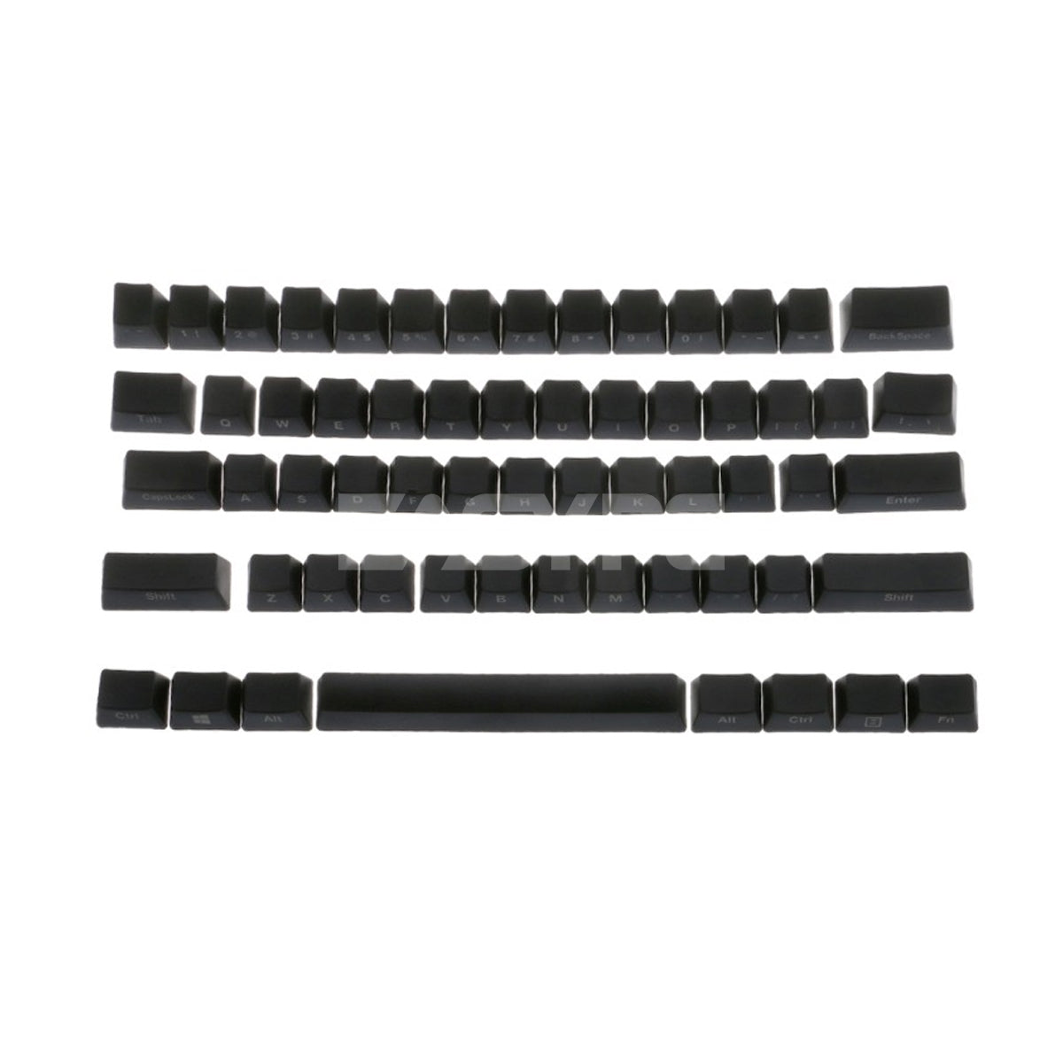 PBT Double-Shot Side Printed Keycaps Black OEM – EasyPC