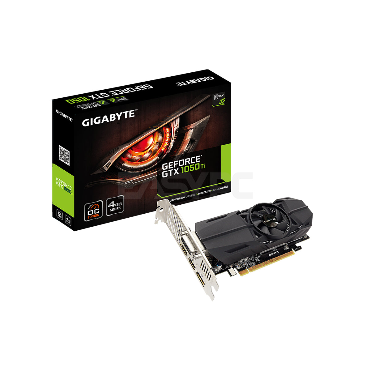 Gigabyte NVIDIAÂ® GeForce GTX 1050Ti OC Low Profile 4gb 128bit GDdr5 G ...