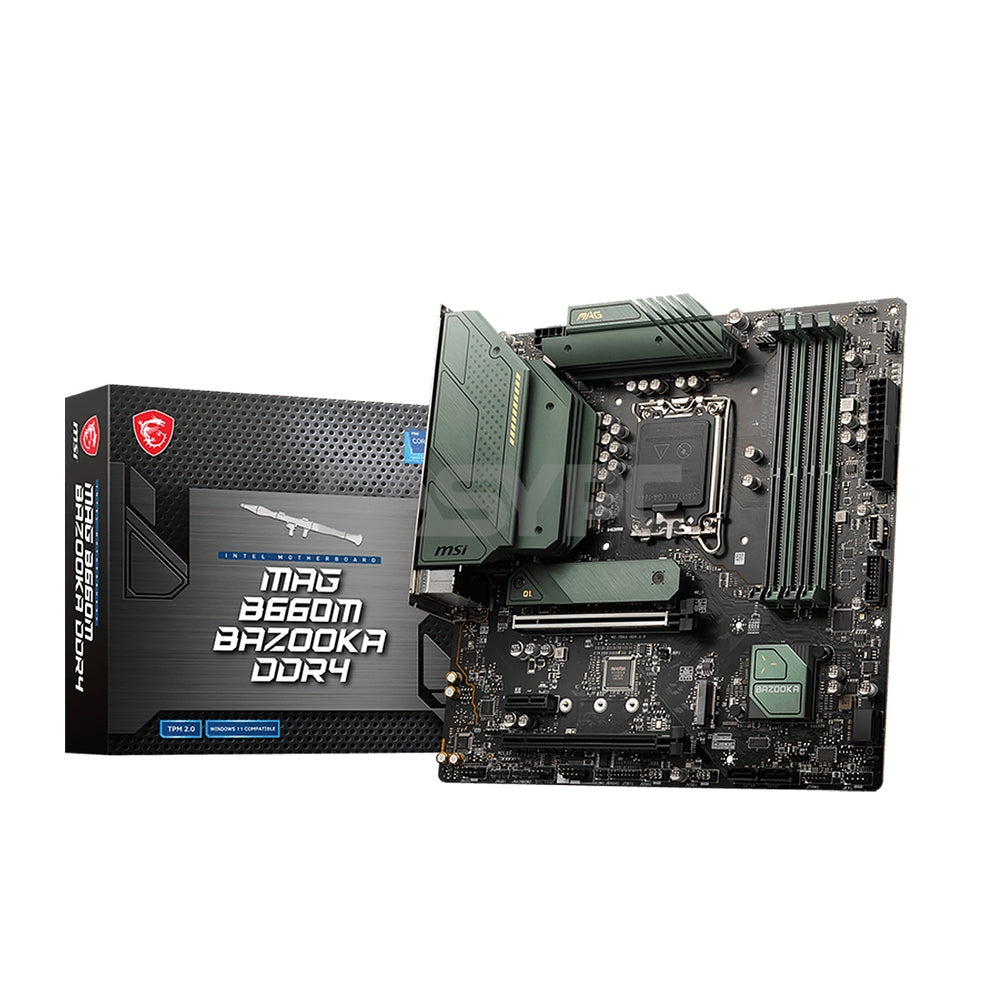 Msi MAG B660M Bazooka Socket LGA 1200, Supports 12th Gen Intel Core, P ...