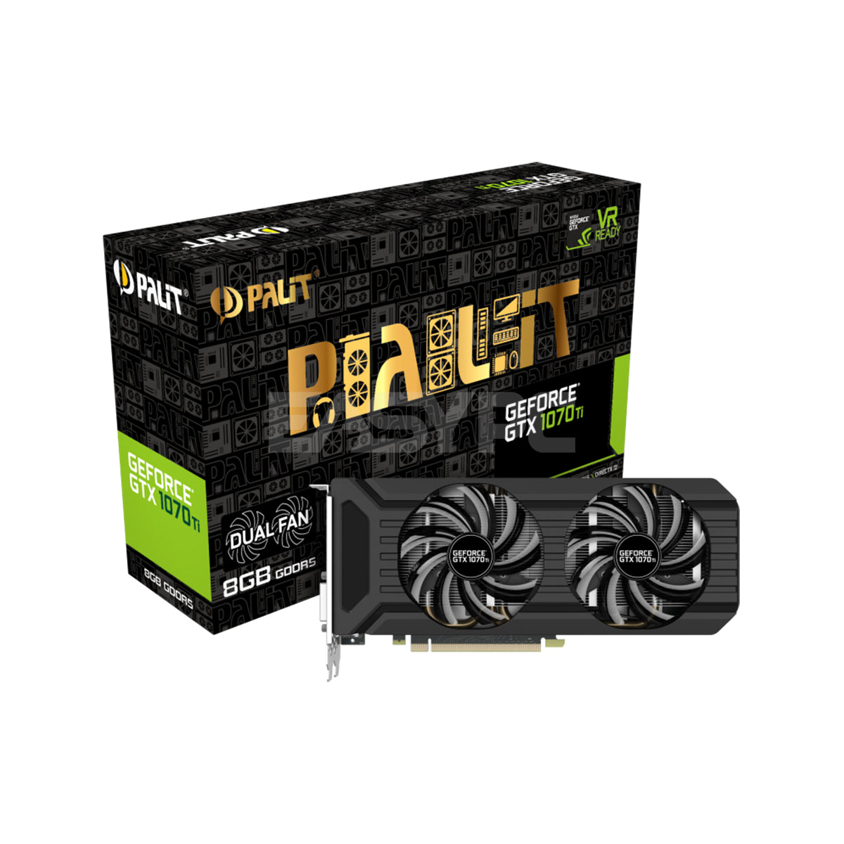 Palit NVIDIAÂ® GeForce GTX 1070 TI Dual Fan 8gb 256bit Ddr5 Gaming Vid ...