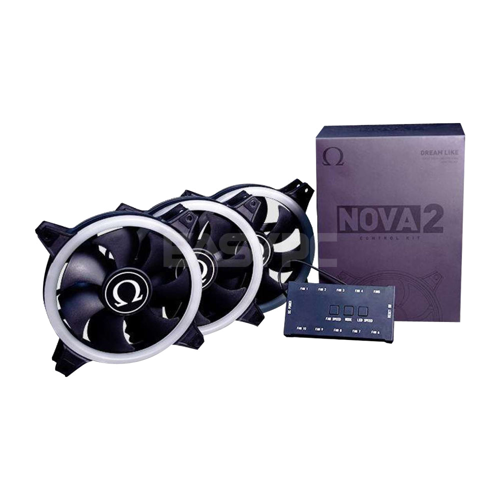 Omega Nova2 120mm 3in1 Chassis Fan with control hub RGB – EasyPC