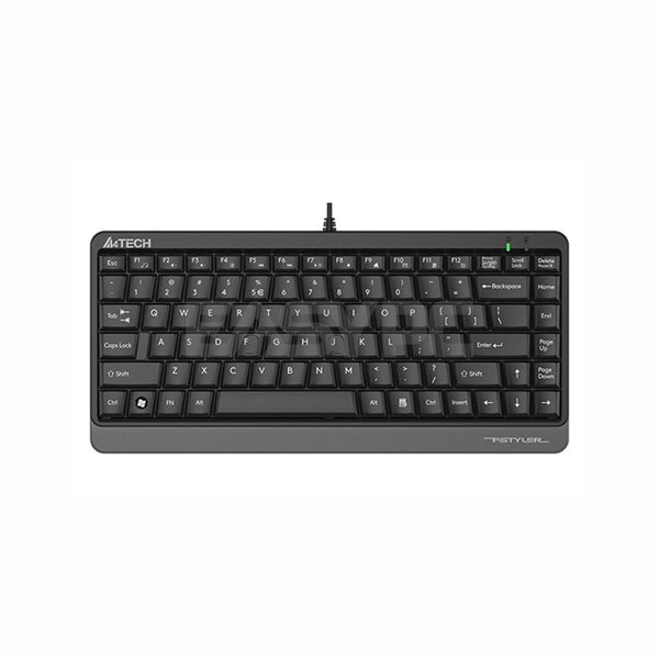A4tech FKS11 Natural A Compact Keyboard Black/grey High-Elasticity Sil ...