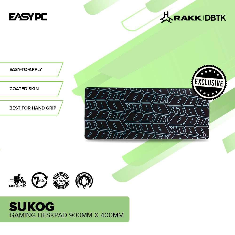 DBTK X RAKK Sukog Gaming Deskpad 900mm x 400mm – EasyPC