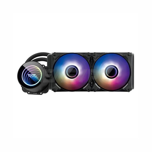 DarkFlash Twister DX 240 V2 Black and White ARGB AIO CPU Liquid Cooler ...