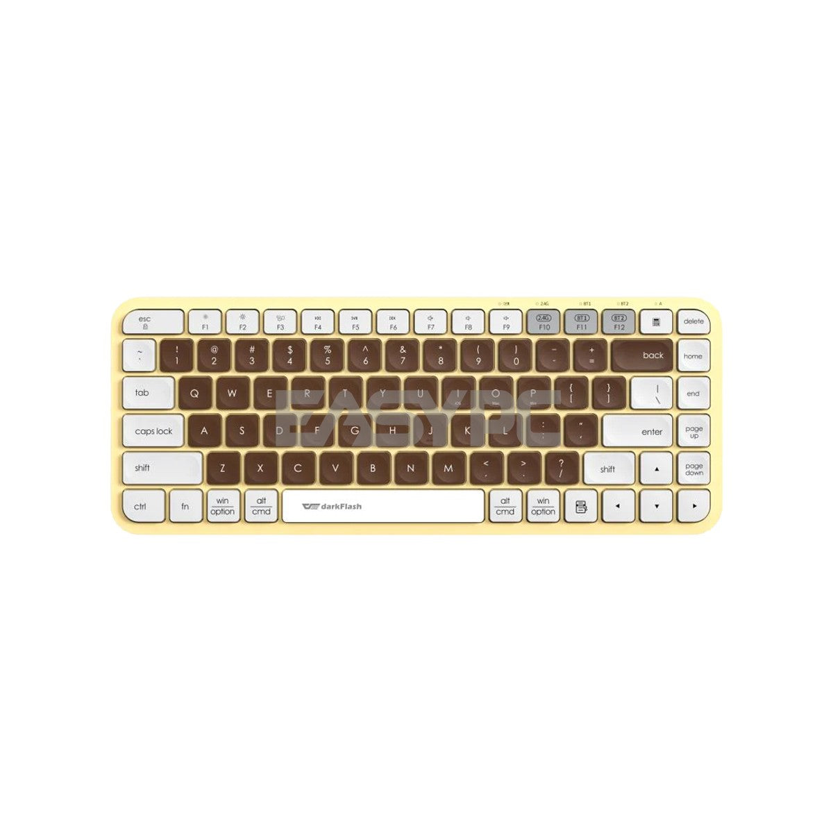DarkFlash V200 Bluetooth Wireless Keyboard Mocha and Brown Sugar – EasyPC