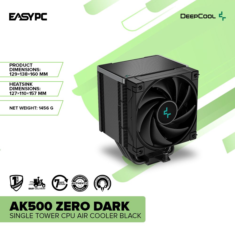 Deepcool AK500 Zero Dark Single Tower CPU Air Cooler Black – EasyPC