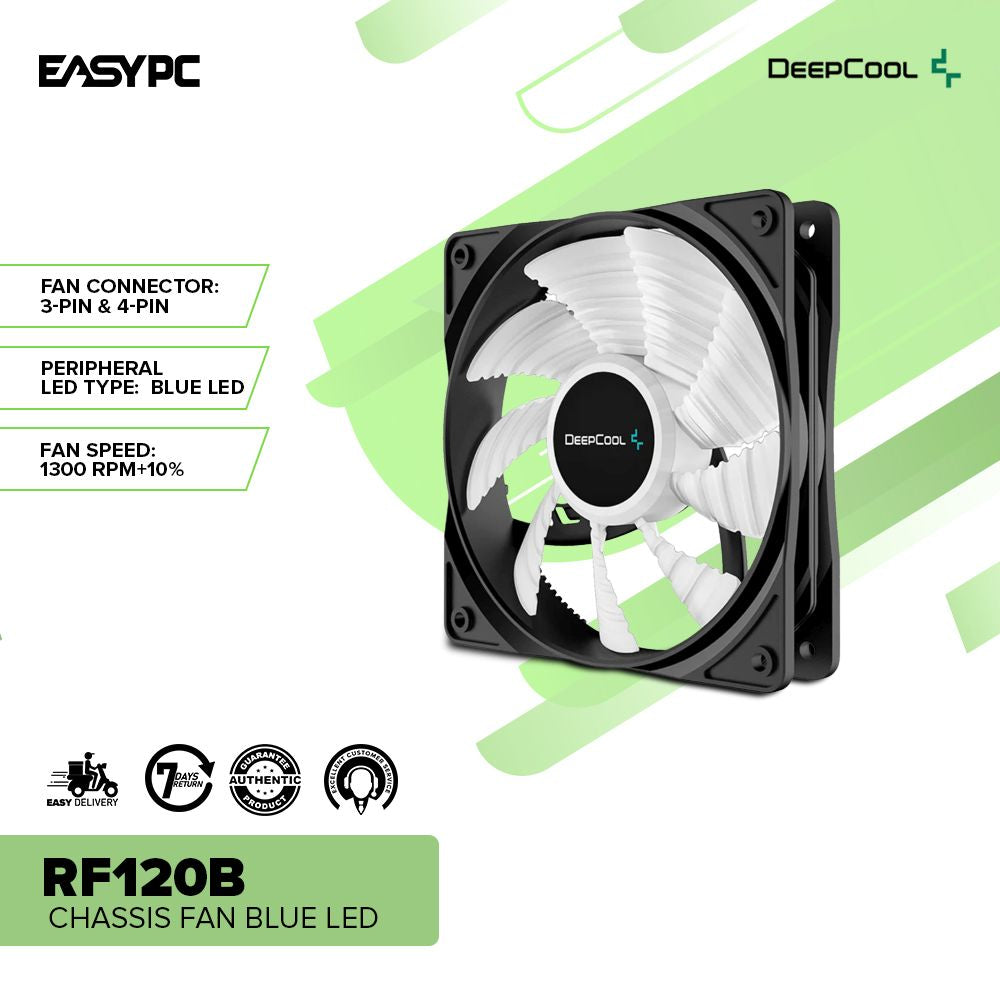 Deepcool RF120B Optimized Cooling Performance Chassis Fan Blue Led – EasyPC