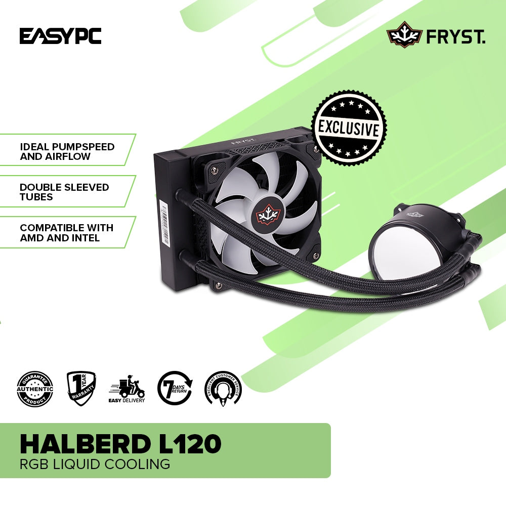 FRYST HALBERD L120 / L240 Hydraulic Bearing RGB Liquid Cooling – EasyPC