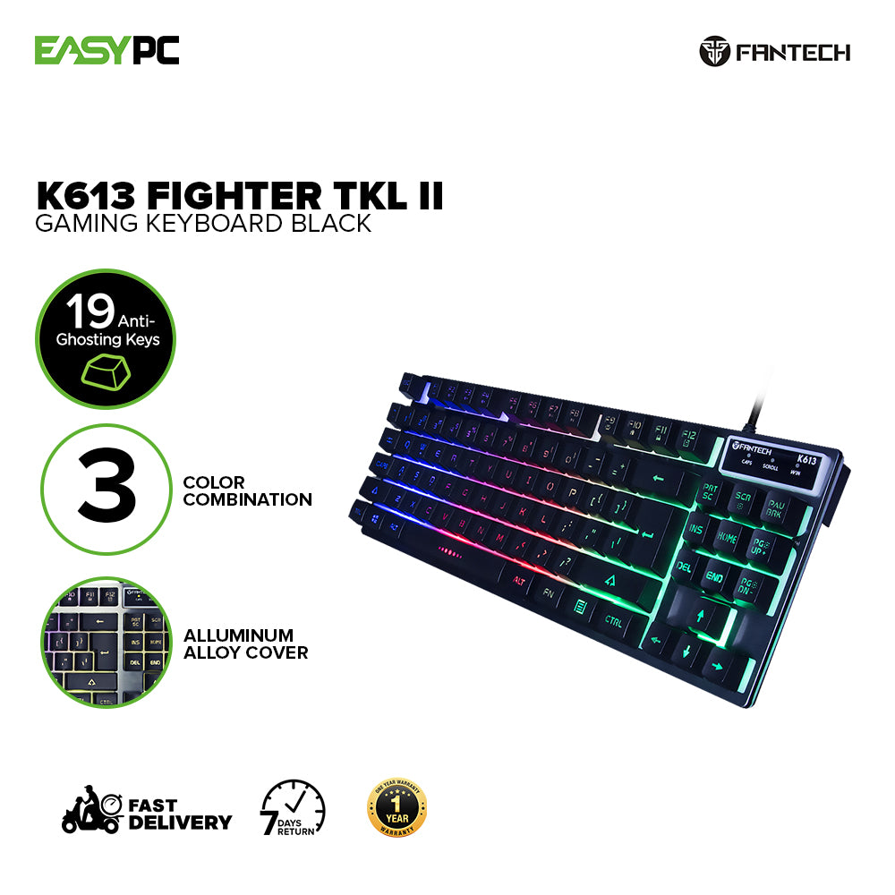 Fantech K613 Fighter II TKL Gaming Keyboard – EasyPC