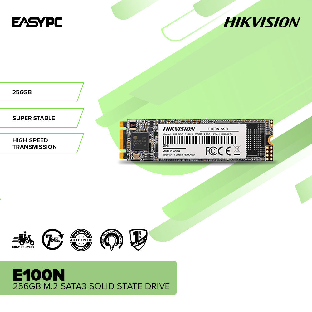 Hikvision E100N 256GB/512GB M.2 SATA SSD – EasyPC