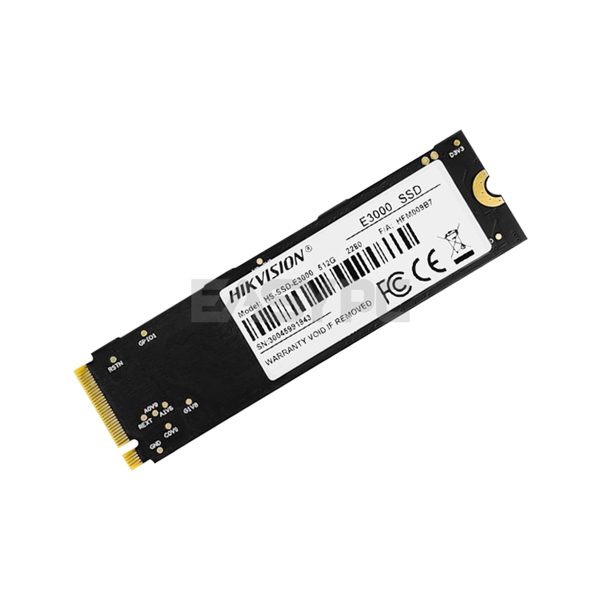 Hikvision E3000 256GB/512GB M.2 PCIe Gen3 NVMe SSD – EasyPC