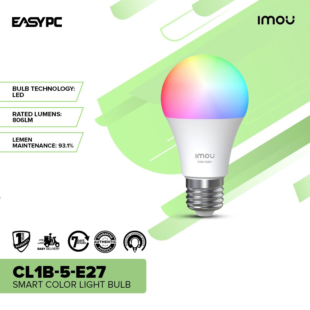 Imou CL1B-5-E27 Smart Color Light Bulb – EasyPC