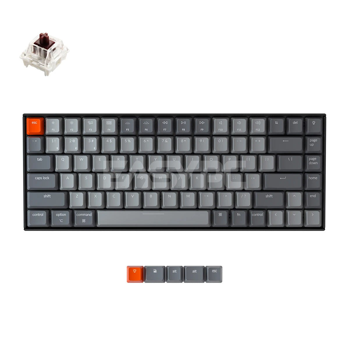 Keychron K2 RGB Mechanical Keyboard - Brown Switch/Plastic Frame/Wirel ...
