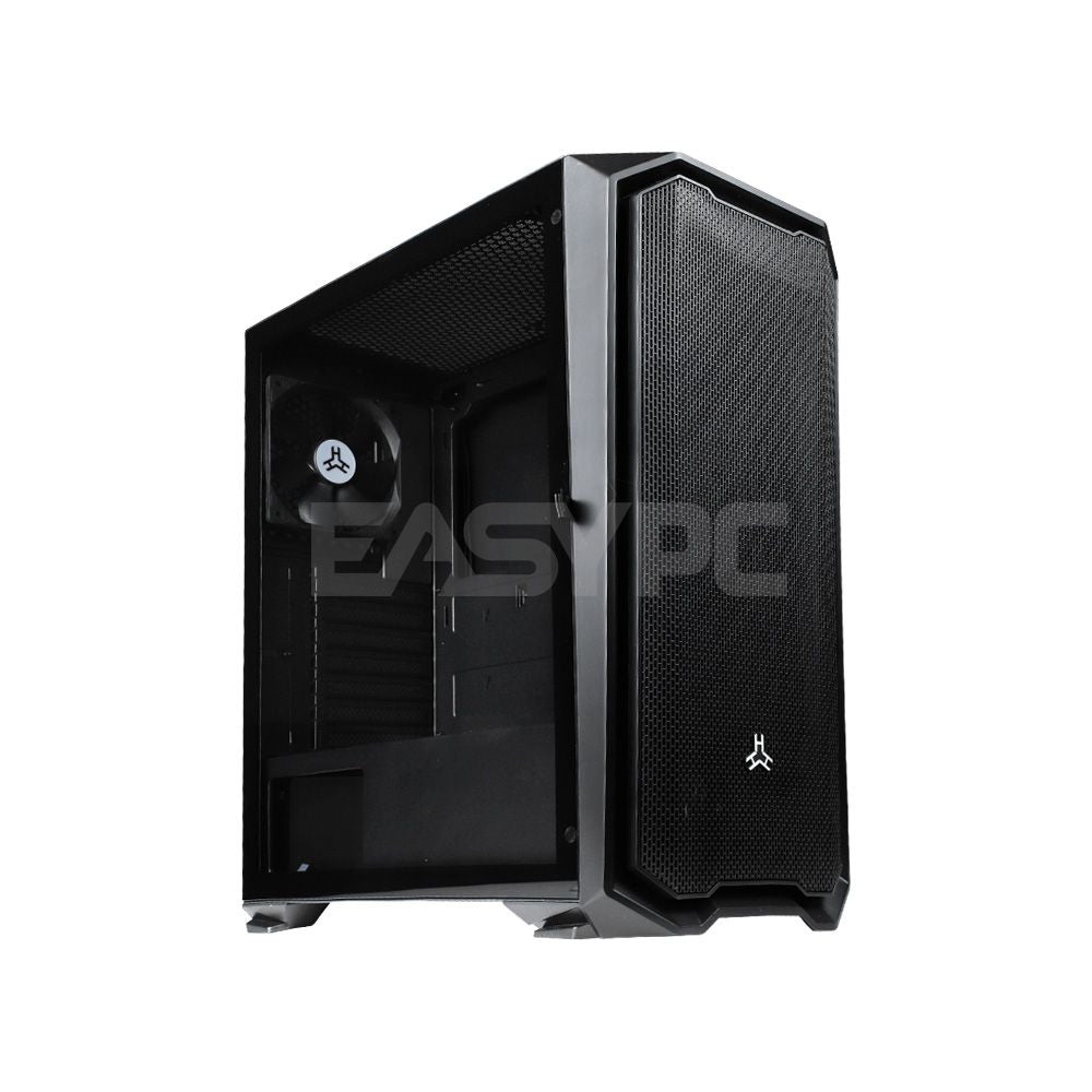 RAKK Haliya ATX Gaming Case Black and RAKK Maris Pro PC Lighting Kit R ...