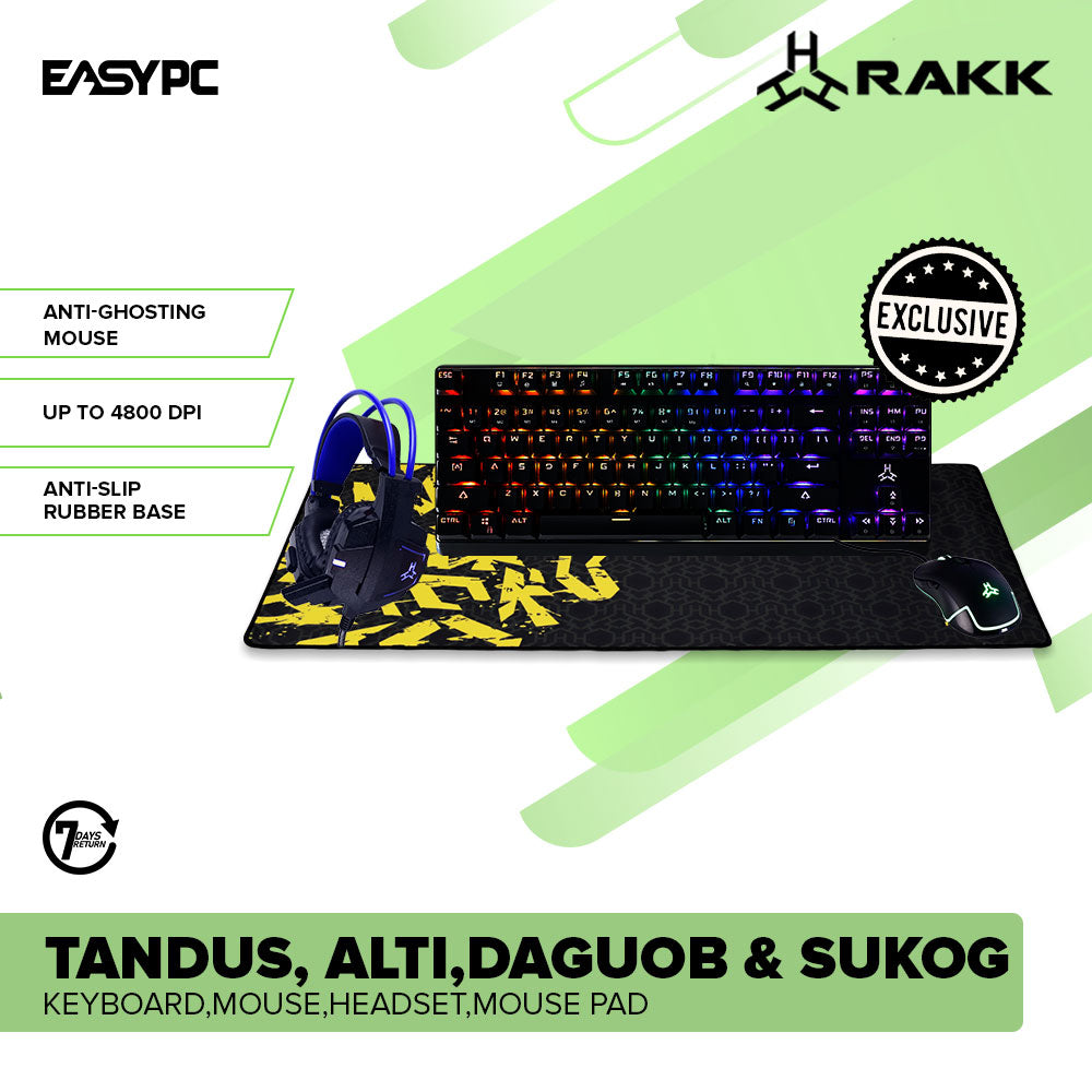 RAKK TANDUS Keyboard | Rakk Alti Mouse | DAGUOB Headset | SUKOG Mouse ...
