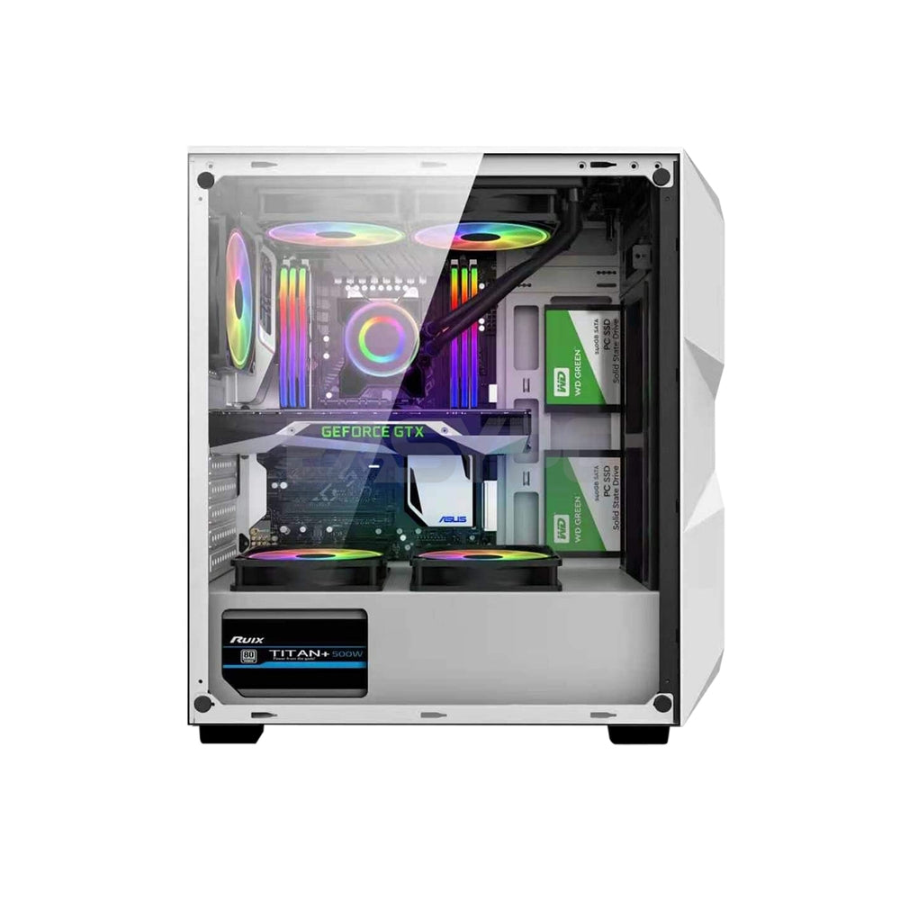 Keytech Armor Knight Series Mid Tower Gaming PC Case White or Black ...