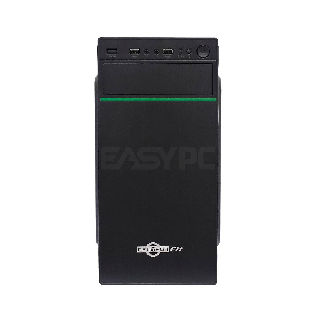 Neutron Fit FHGR Micro Atx Case Green with 700 watts power supply – EasyPC