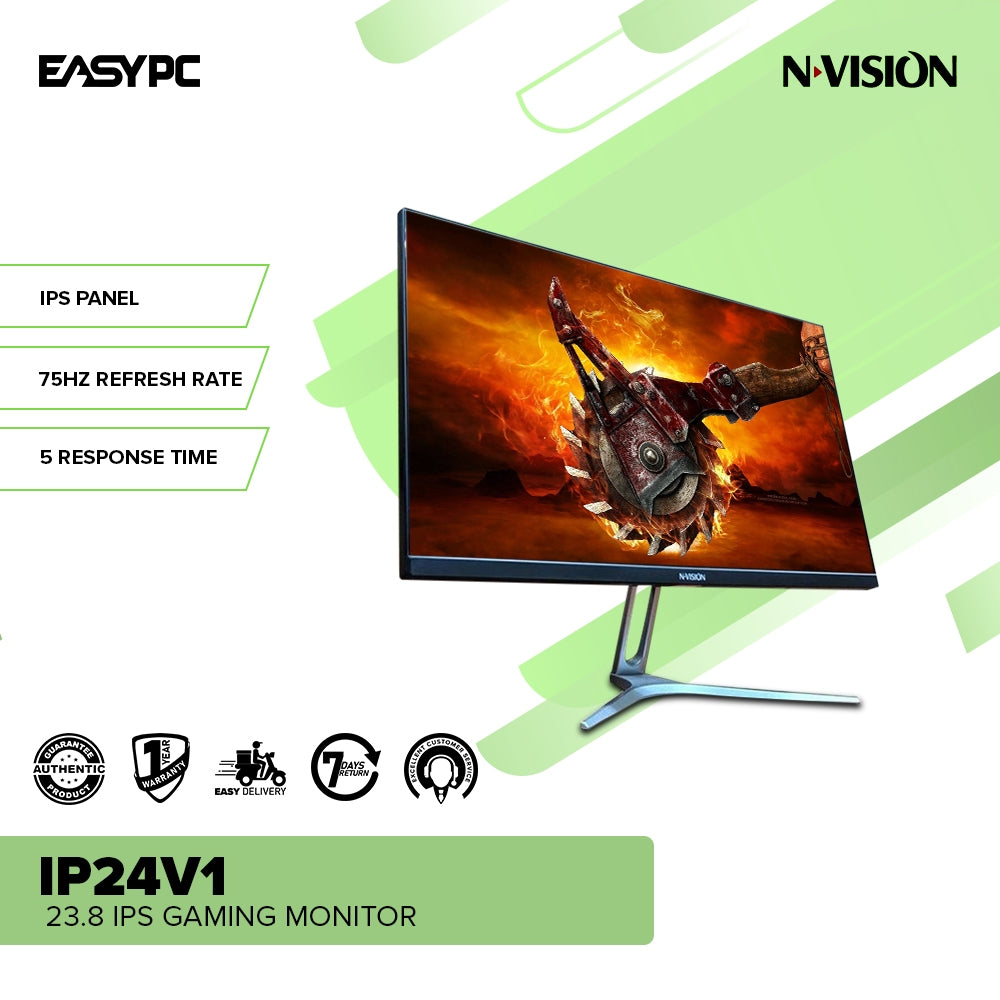 Nvision IP24V1 / IP24V3 / IP23D1 23" IPS, 75hz, 1080 FHD Gaming Monito ...
