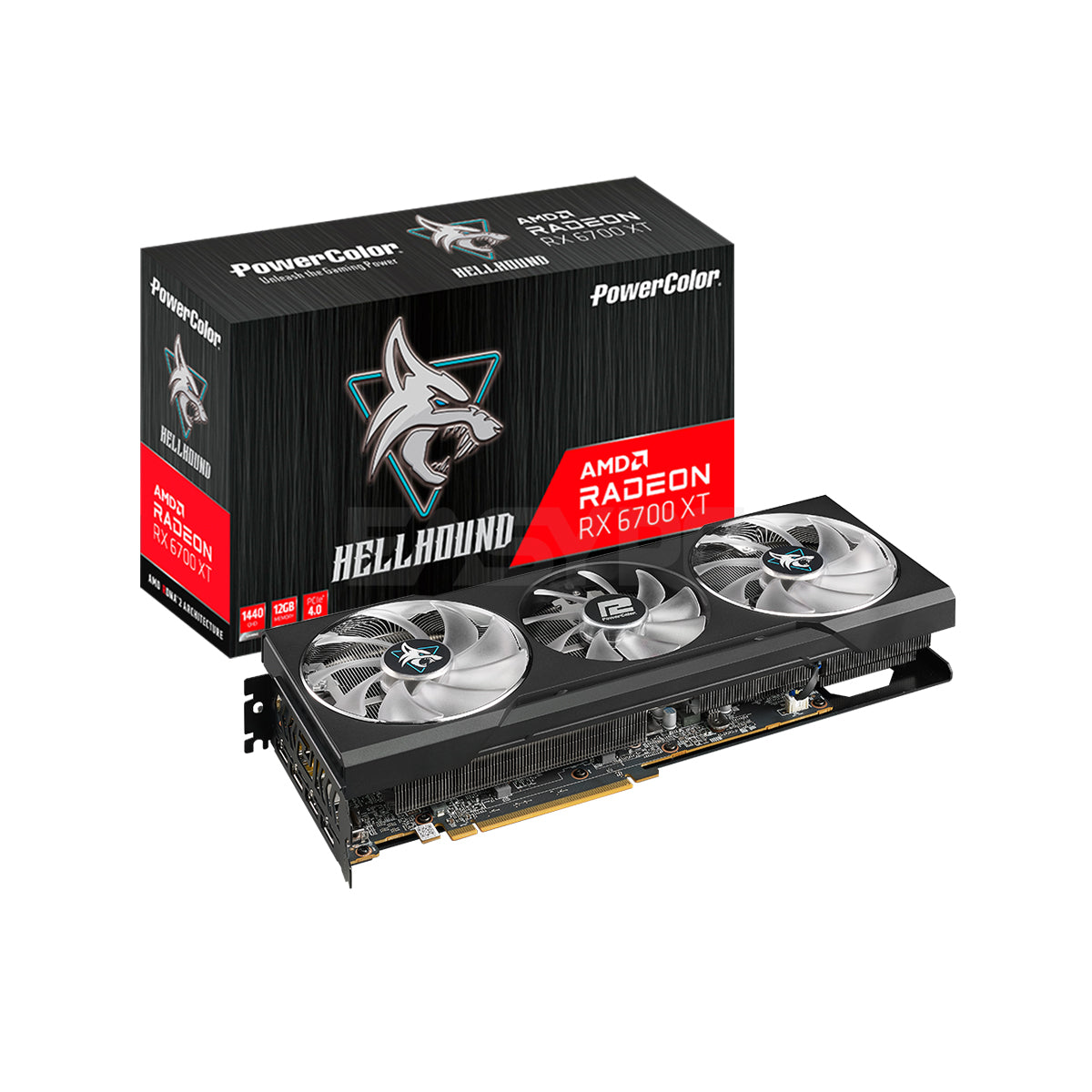 PowerColor Hell Hound AMD Radeon™ RX 6700XT 12GBD6-3DHL 12GB 192bit GD ...