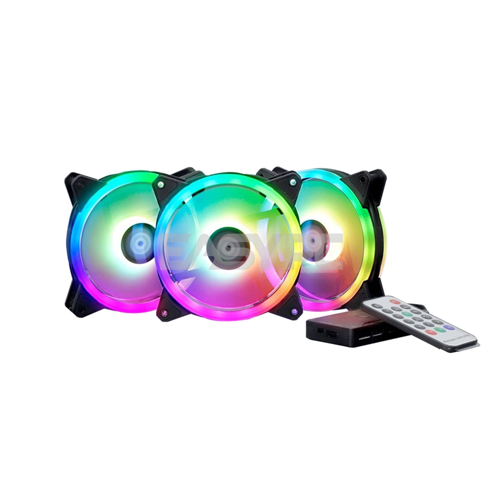 RAKK Maris Pro 120mm 3in1 Chassis Fan with Lightning Kit RGB – EasyPC