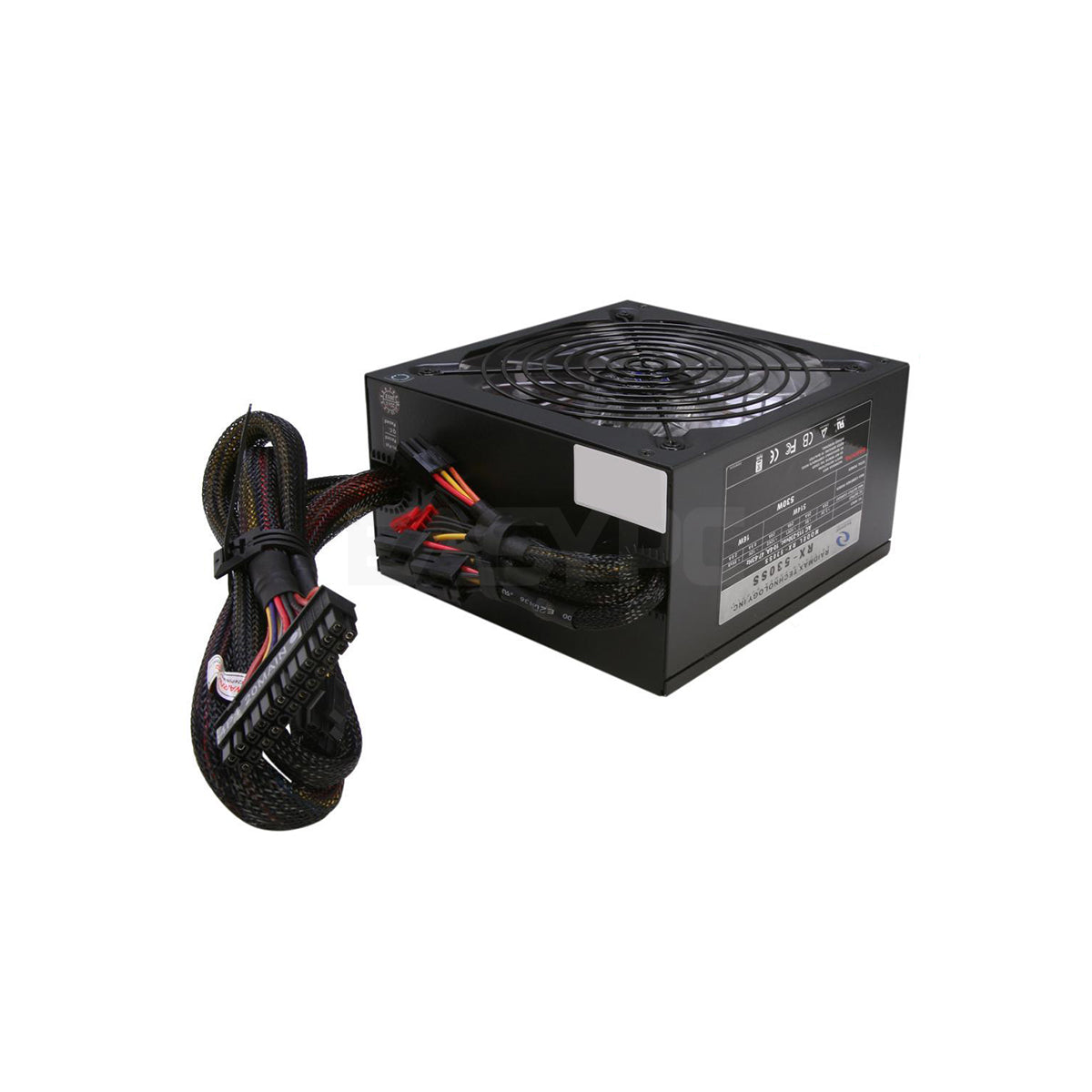 Raidmax Hybrid 530 watts RX-530SS/80+ Bronze/Single Rail +12v/Semi-mod ...